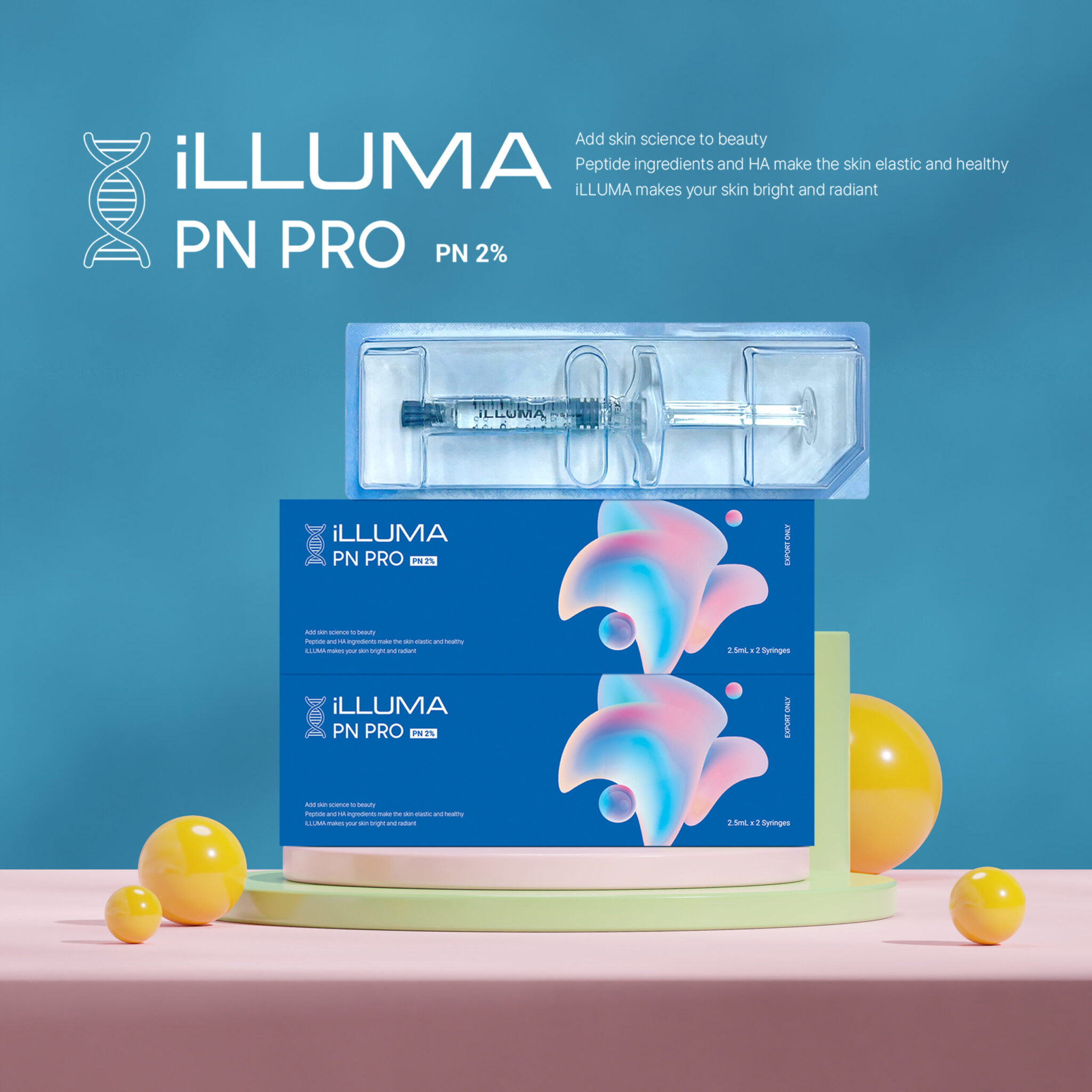 ILLUMA PN Pro 2x2.5ml (2%) Polynucleotide Skin Booster | Aesthetics Shop UK